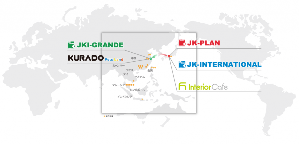 jk-group | 私たちはインテリア、家具を開発する企業グループです
